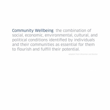 Community Wellbeing: A Framework for the Design Professions | CSLA