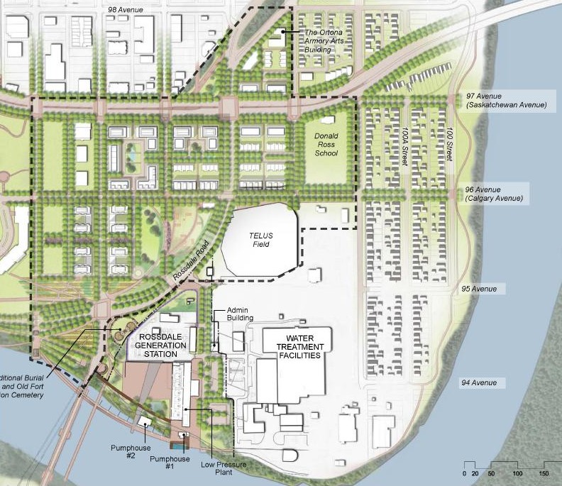 West Rossdale Urban Design Plan and The North Bank (Edmonton Legacy) | CSLA