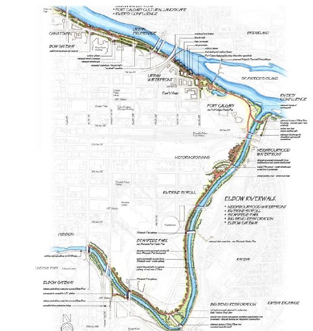 The RiverWalk Master Plan | CSLA